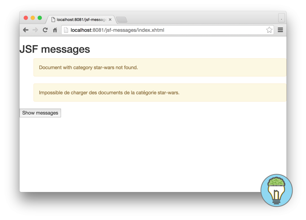 Jsf Pass Parameters In Localized Error Messages